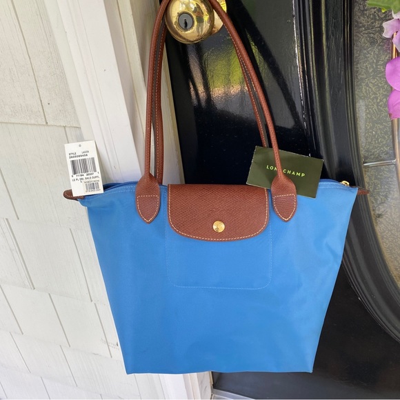 Longchamp | Bags | Longchamp Le Pliage Snall Shoulder Tote Lagoon ...